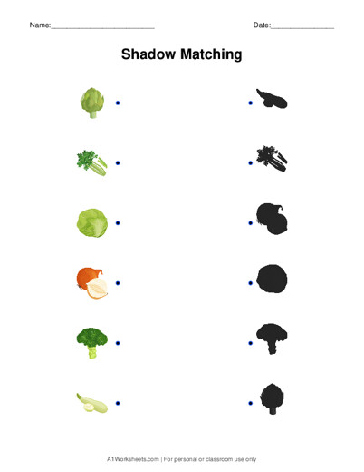 Shadow Matching Worksheets | Make your Own